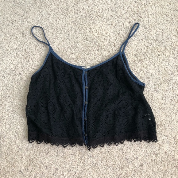 Tops | Lace Crop Top | Poshmark
